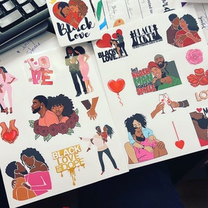 Self-care Stickers self-love African American Stickers - Etsy