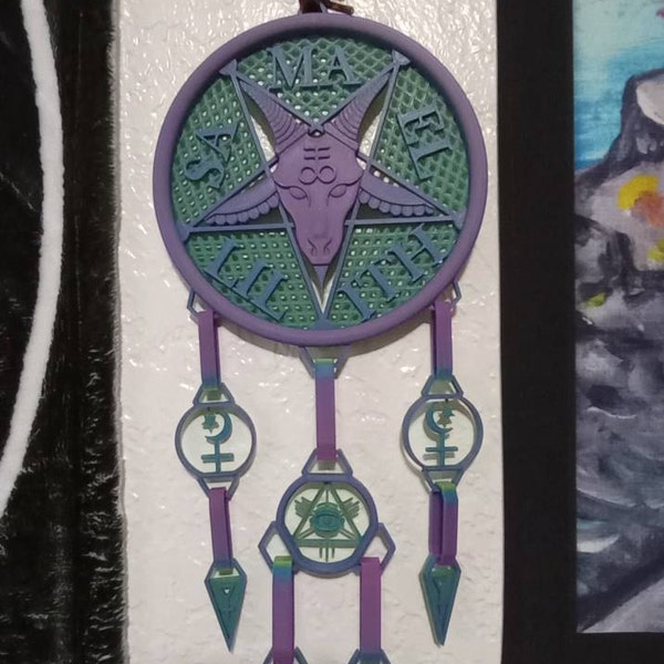 Magical Shadows Psychedelic Hanging Pendant Lamp With 15 Foot Hemp ...