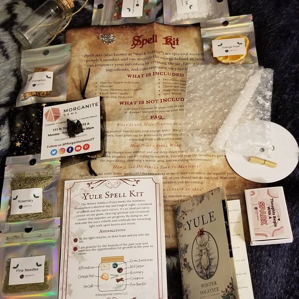 Yule Crystal Set, Winter Solstice Crystal Set, Winter Solstice Kit ...