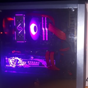 RGB Msi Dragon Led Board Graphics Card Holder Asus Aura MSI Sync Pc ...