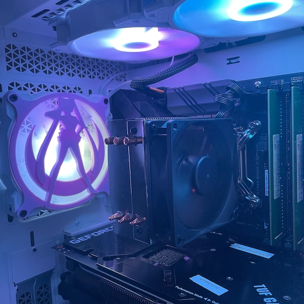Moon and Stars Collection Gaming Computer Fan Shroud / Grill / Cover ...