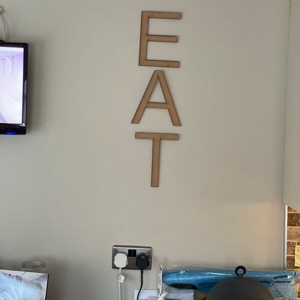 Large Wooden Letters 20cm 30cm 40cm / Wall Hanging Signs / Craft Wooden ...