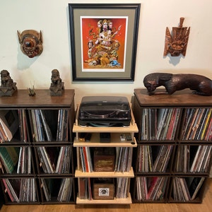 Modular Record Storage System // Set of 1 With Top // JR. | Etsy