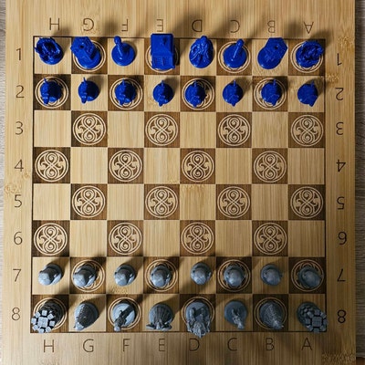 3D Printed Chess Set for the Whovians - Etsy