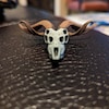 Demon Goat Skull - 1:12 Scale Miniature Cranium Size for Occult Diorama ...