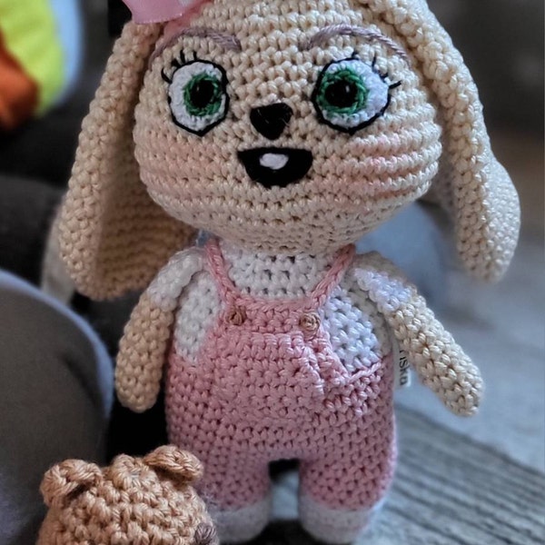 Abi Eli Kids Inspired Bunny Doll Crochet Pattern - Etsy