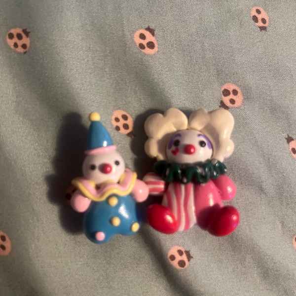 Rainbow Mini Clown Handmade Figurine - Etsy