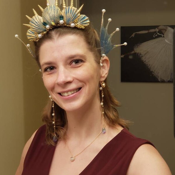 Seashell Atlantis Tiara Tourqoise Magic - Etsy
