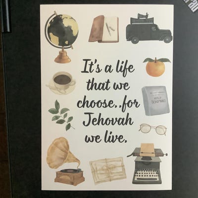 JW Pioneer Sticker Vinyl Laminated Waterproof Jehovah's Witnesses JW ...