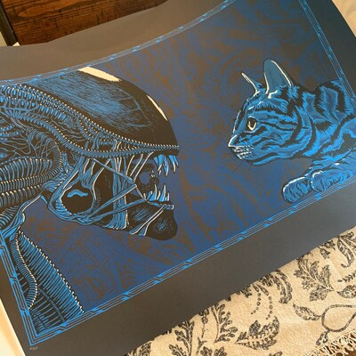 Cheeky Screenprint Poster - Etsy