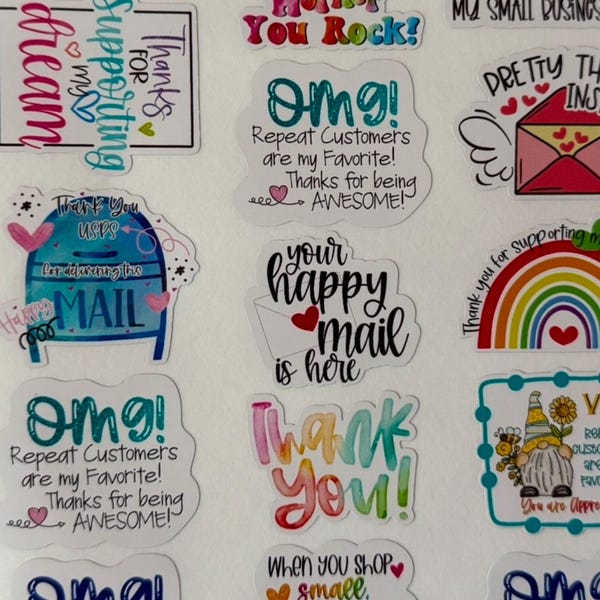 OMG Repeat Customers Are My Favorite Sticker, Small Business Sticker ...