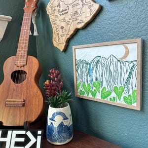 Ulu Vintage, Breadfruit, Original Linocut Print, Tropical Wall Decor ...