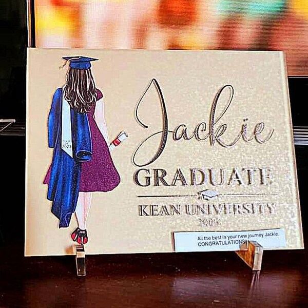 Personalized Graduation Gift for Her Custom Graduation Keepsake Sign ...
