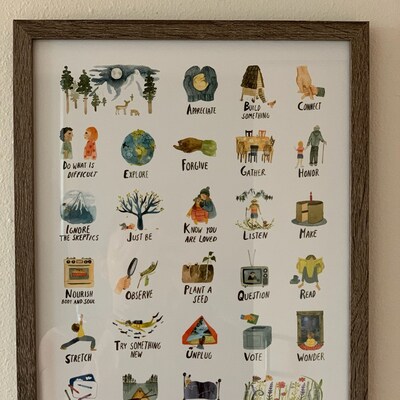 Abcs of Life Print, ABC Art Poster, Alphabet Print, Wall Art, Baby ...