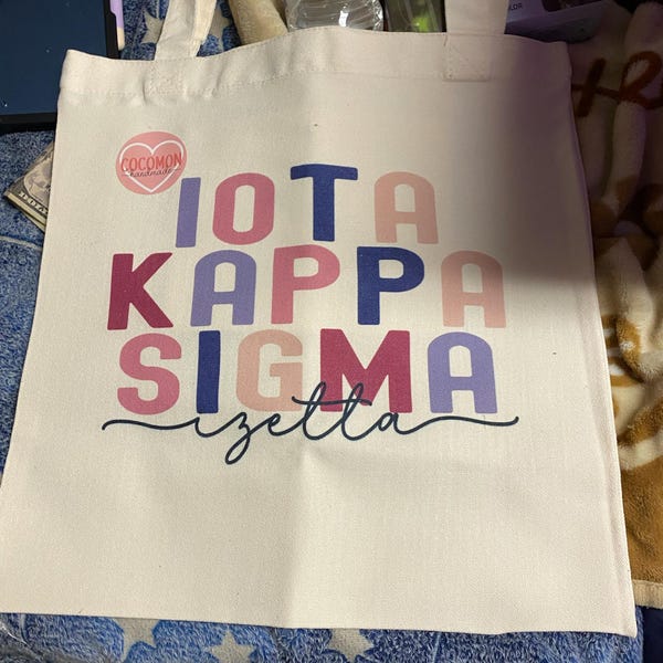 Custom Sorority Tote Bag Gift Rush Initiation Bid Day Big Little Gift ...