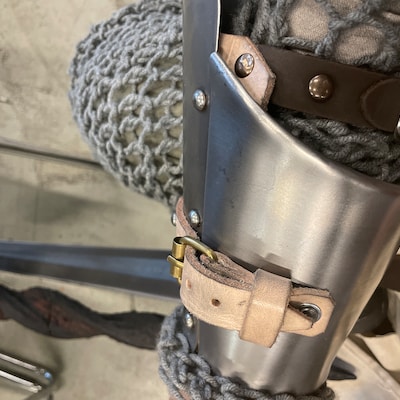 Gorget Neck Guard SCA Larp Armour 18ga Gauge Mild or 16ga Stainless ...
