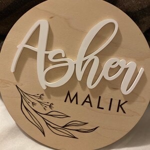 Laser Cut Engraved Crown Name Tags Tiara Names Acrylic | Etsy