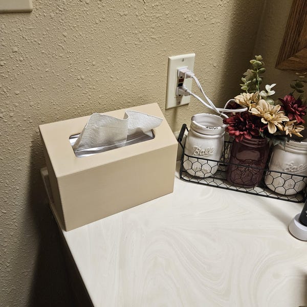 Tissue Box Cover, Jade White, Tissue Box, Tissue Cover, Minimalist ...