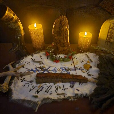 XL Viking Norse Pagan Rune Container & Offering Box - Etsy