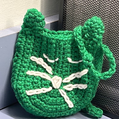 Crochet Cat Bag Pattern, Cat Purse Crochet Pattern, Toddler Cat Purse ...
