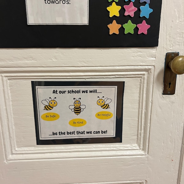 Ready Respectful Safe Posters, Three Bees, Editable School Rules ...