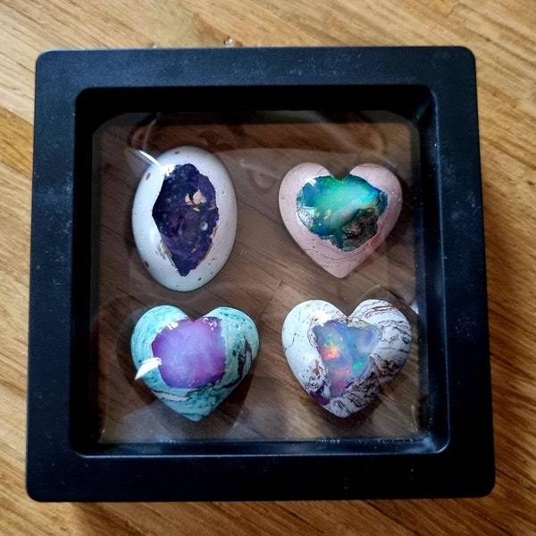 Pear Shape Matrix Opal 22 X 17 X 8 Mm 22 Carats, Black Opal, Australian ...