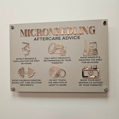 Lip Filler Injections Journey Acrylic A3 Wall Sign Beauty Sign Business ...