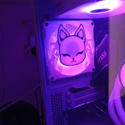 Native American Woman Fan Cover 120mm RGB Fan Grill Custom 3D Printed ...