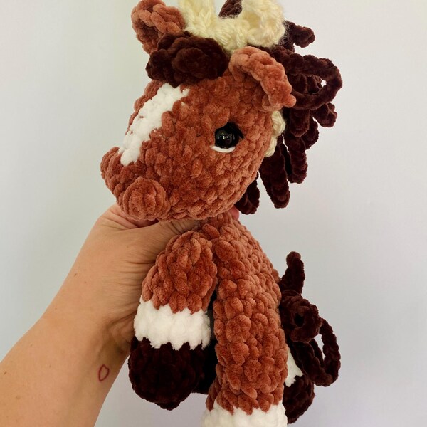 Paylin the Pony SNUGGLER Crochet Pattern | No Sew Low Sew Crochet ...