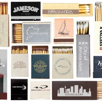 Custom Designed Matchbook Poster Print Digital Download vertical - Etsy