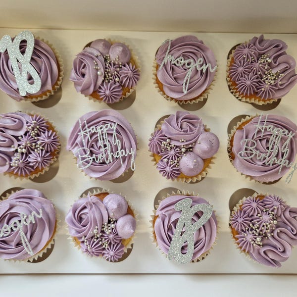 Number 1 Grandad Cupcake Cake Toppers 1 Dad No.1 Dad Happy Fathers Day ...