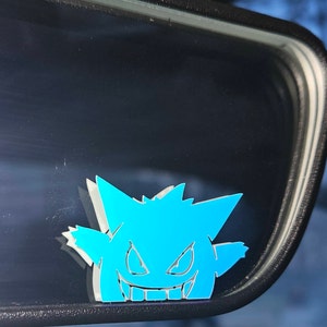 Gengar Peeker Anime Mini Decal - Etsy