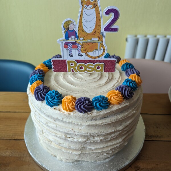 Princess and Prince Number Two Children's 2nd Birthday Cake Topper ...