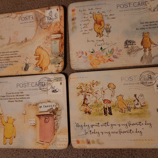Art Mail | Classic Winnie the Pooh Post Cards | Kids Post Cards ...
