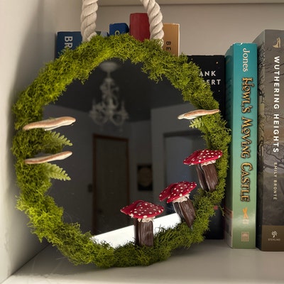Magical Fairy Moss Mushroom Mirror Handmade Wall Mirror Unique Decor ...