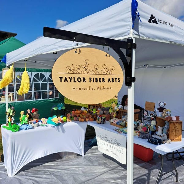 Custom Hanging Canopy Tent Sign for Craft Show, Farmers Market, Trade ...