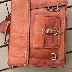 Personalized Leather Laptop Satchel Messenger Bag Leather - Etsy