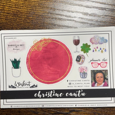 Custom Sticker Contact Cards for Planner Meet Ups & Events - Etsy