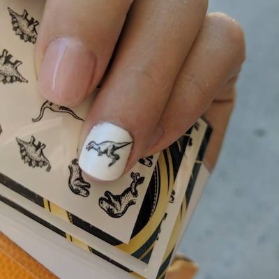 Dinosaur T-rex Nail Art Decal Sticker - Etsy