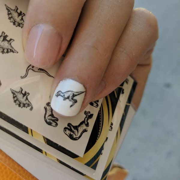 Dinosaur T-rex Nail Art Decal Sticker - Etsy