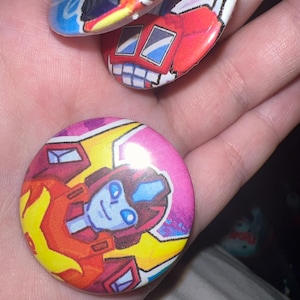 Transformers Robots Button Pin Characters Autobot Decepticon Car Toy ...