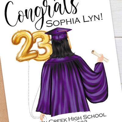 PERSONALIZED GRADUATION Card for Class of 2023 Graduation Card - Etsy