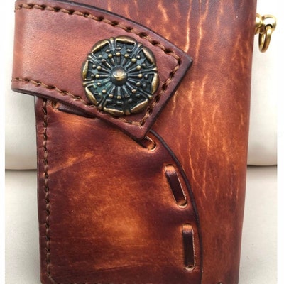Long Wallet Leather Wallet Biker Wallet Handcraft Wallet - Etsy