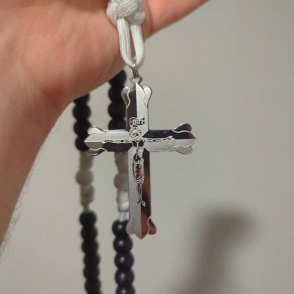 Goan Crucifix Etched in Stainless Steel W/ Chain I Pendant I Unique ...