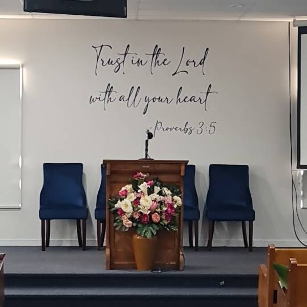 Custom Bible Verse Wall Decal: Personalized Scripture Vinyl Art - Etsy