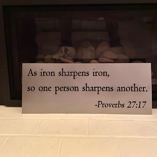 Genesis Metal Bible Verse Cutout Hunting Scripture Rustic Gift for ...