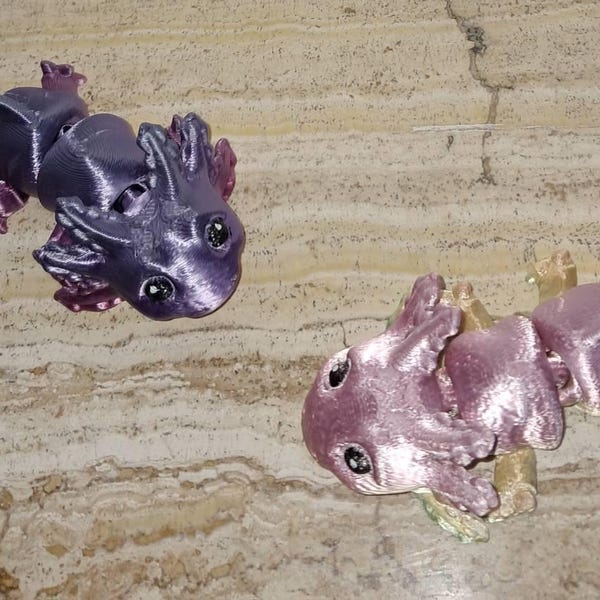 Mini Axolotl 3D Wobbly Figure Funny Toy Exclusively Printed Little ...