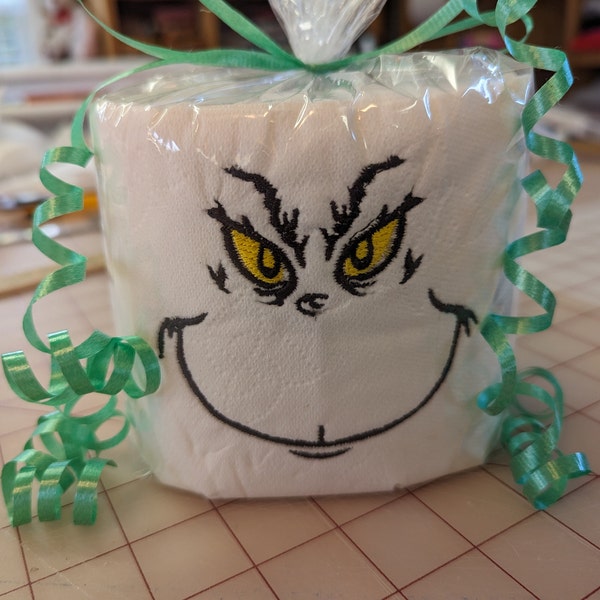 Grinch Funny Toilet Paper Embroidery Designs INSTANT DOWNLOAD - Etsy
