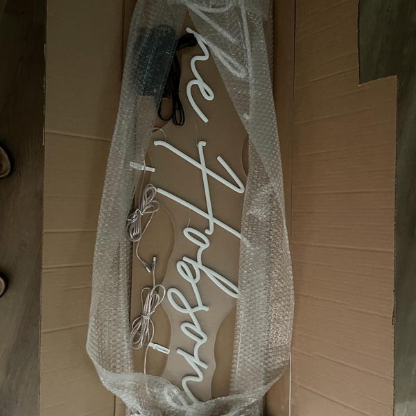 Happy Birthday Neon Sign, Birthday Neon Sign, Neon Party Backdrop, Party Neon Sign, Customized ...