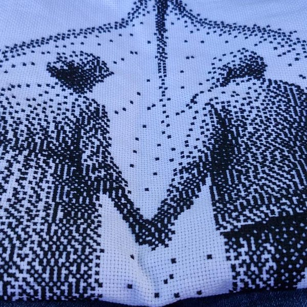 Passing - Monochrome Embroidery Chart – Simple One-color - PDF File - Etsy